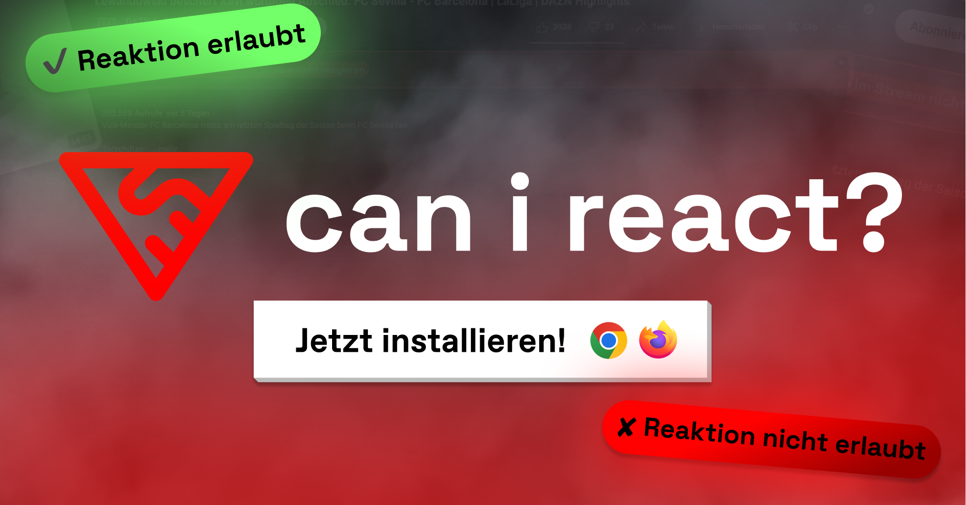 "Can I React?" - Browser Extension for reaction guidelines